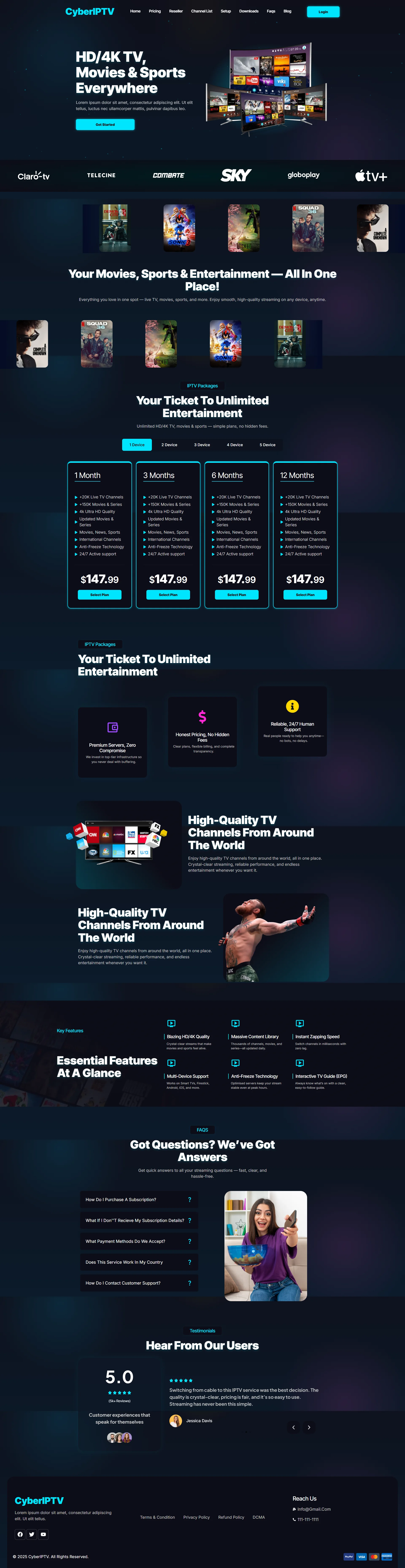 DarkPurple IPTV WordPress Theme - IPTV WordPress Theme & IPTV Template | Best IPTV Themes ...